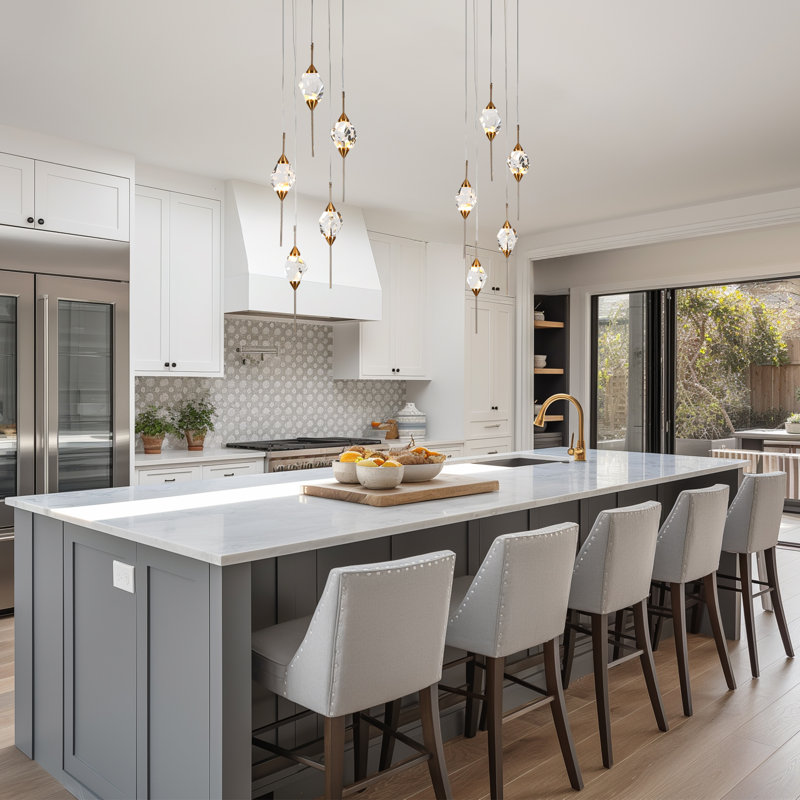 Everly Quinn Barbra 5 - Light Cluster LED Pendant | Wayfair