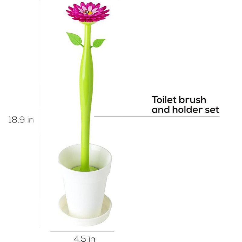 Minoky Plastic Toilet Brush And Holder | Wayfair