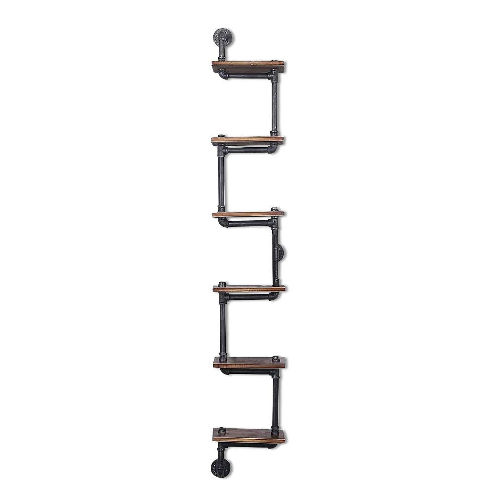 Williston Forge Industrial Wall Mount Pipe Shelves Floating Shelves ...