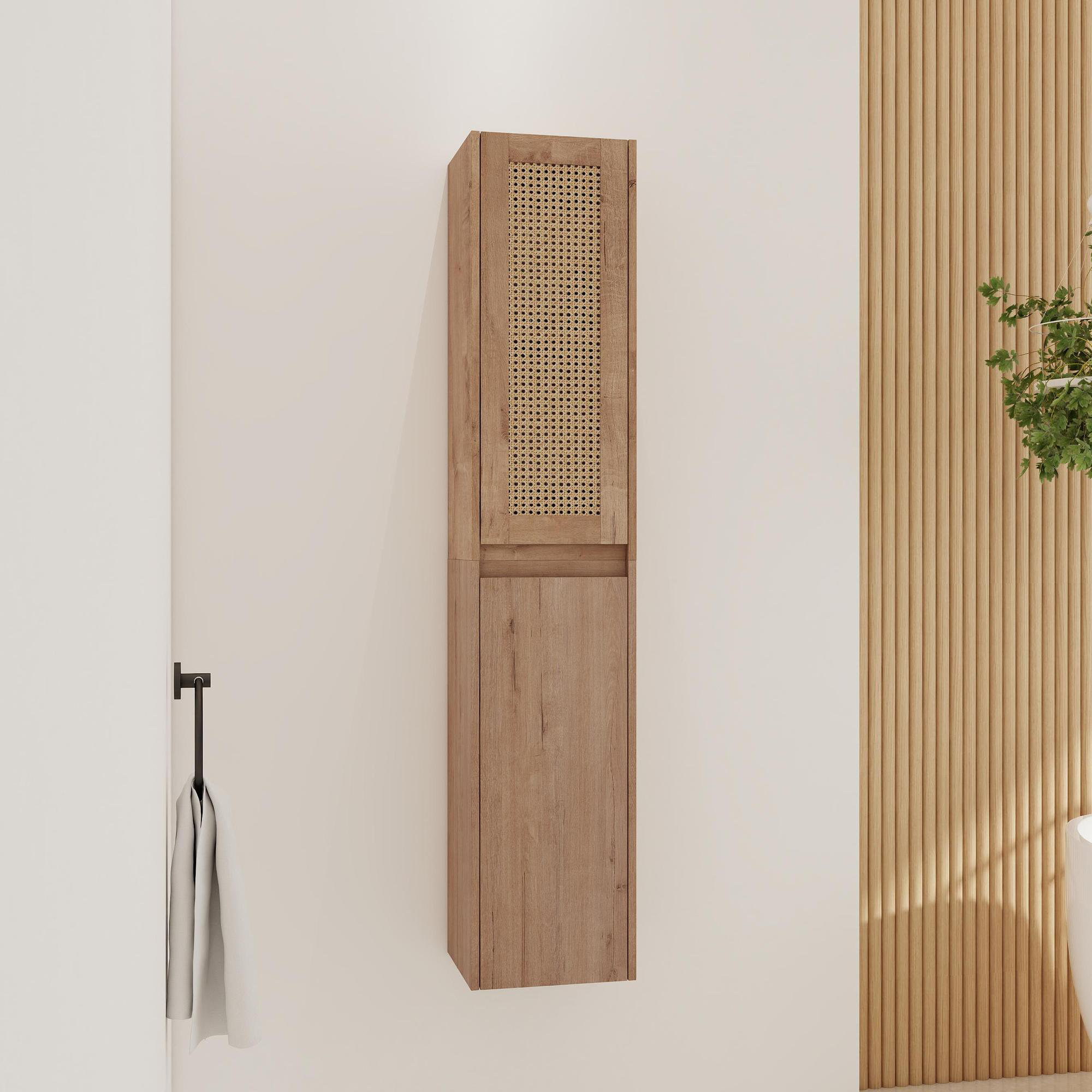 Corrigan Studio® 12" Bathroom Side Cabinet,Soft Close Doors,Float ...