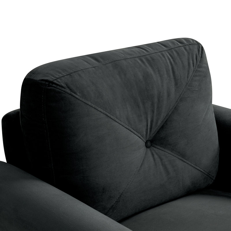 George Oliver 3-Piece Velvet Upholstered Flared Arms Living Room Set ...