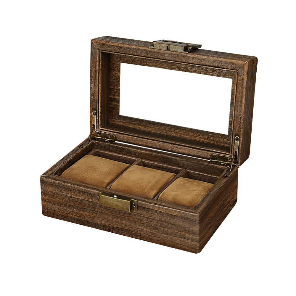 Red Barrel Studio® Watch Box -3 Slots Watch Organizer Case,PU Leather ...