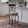 Alcott Hill® Mcduff Metal Upholstered Swivel Counter & Bar Stool ...