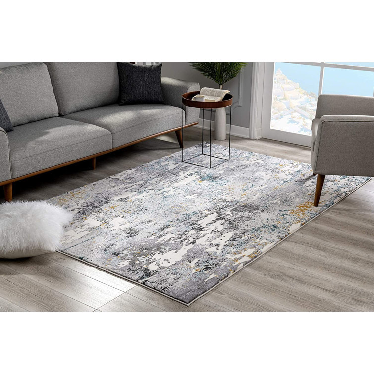 17 Stories Abstract Rug | Wayfair
