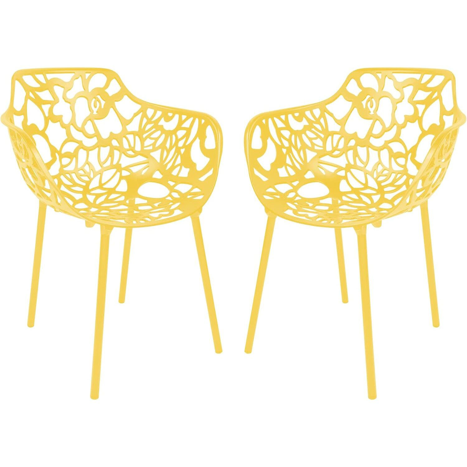 Orren Ellis Aluminum Side Chair - Set of 2 | Wayfair
