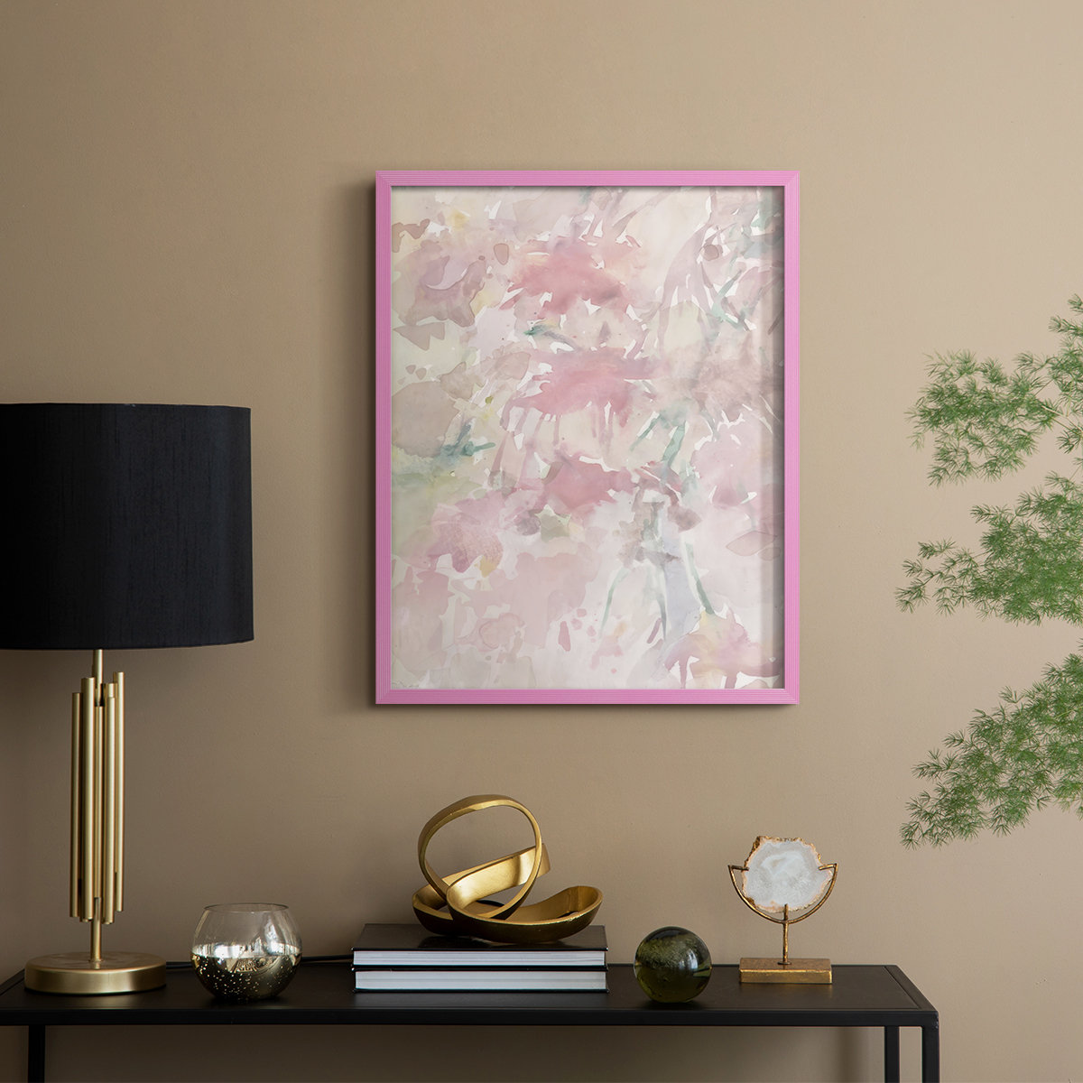 Ophelia & Co. Shadow From the Hanging Basket II Framed Print - Solid ...