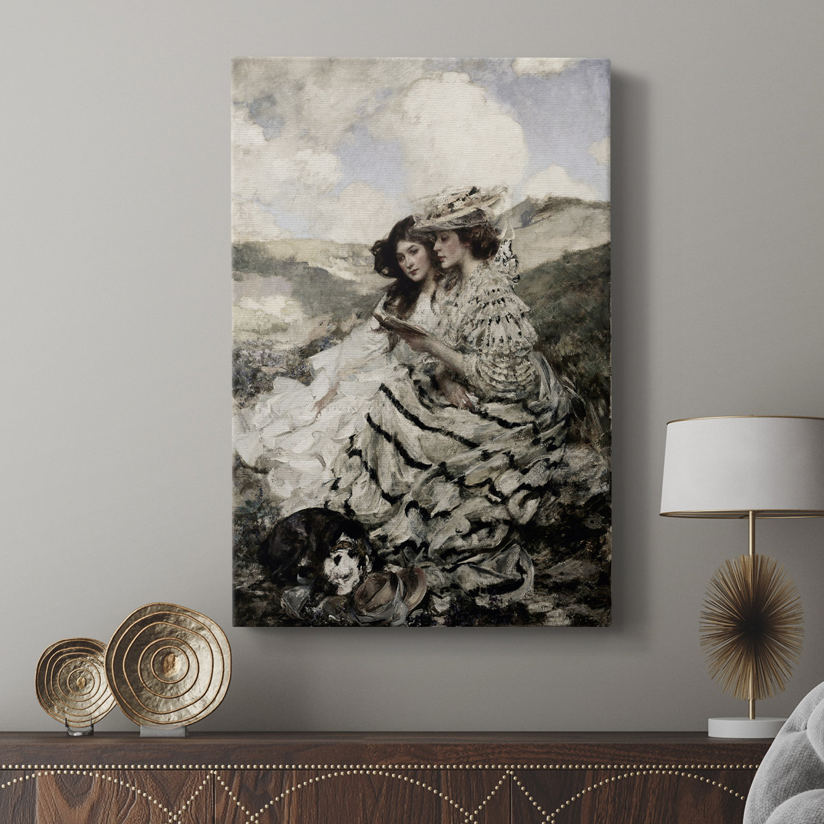 Winston Porter Vintage Portrait Print CV -Gallery Wrapped Cavas | Wayfair