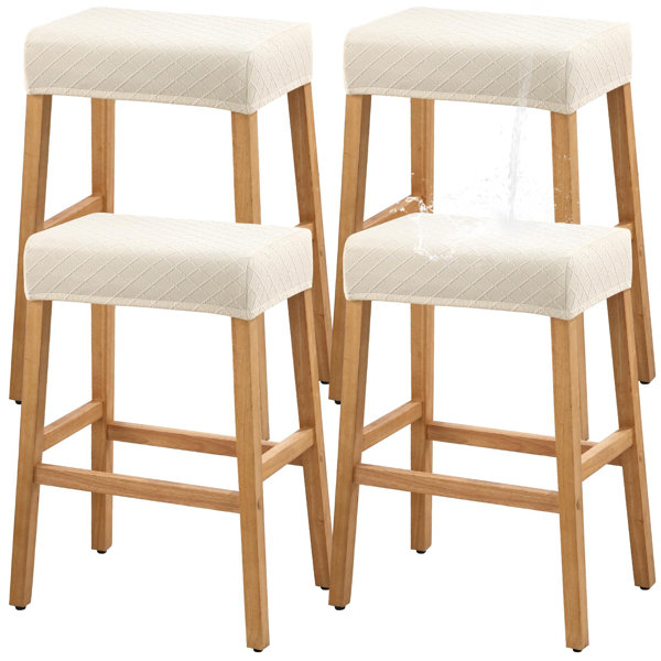 Latitude Run® Stool Covers Rectangle - 4 Pack Stretch Waterproof Saddle ...