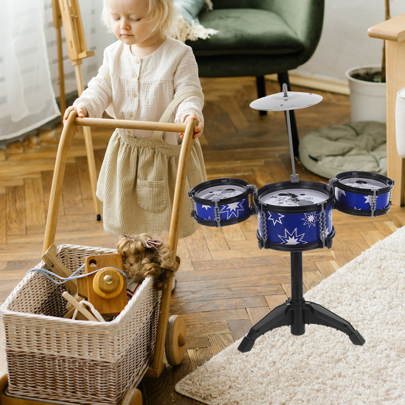 Zoomie Kids 1 Set Kids Jazz Drum Kit Musical Educational Instrument Toy ...