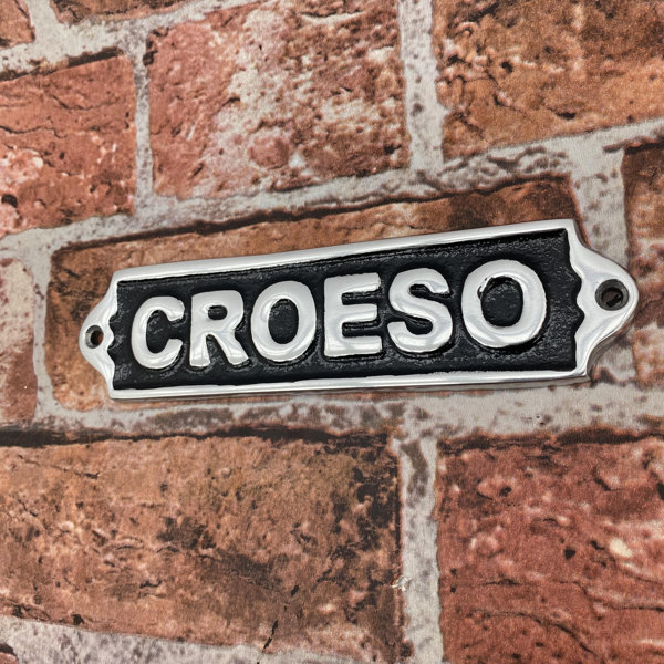 Happy Larry Croeso Wall Sign | Wayfair.co.uk