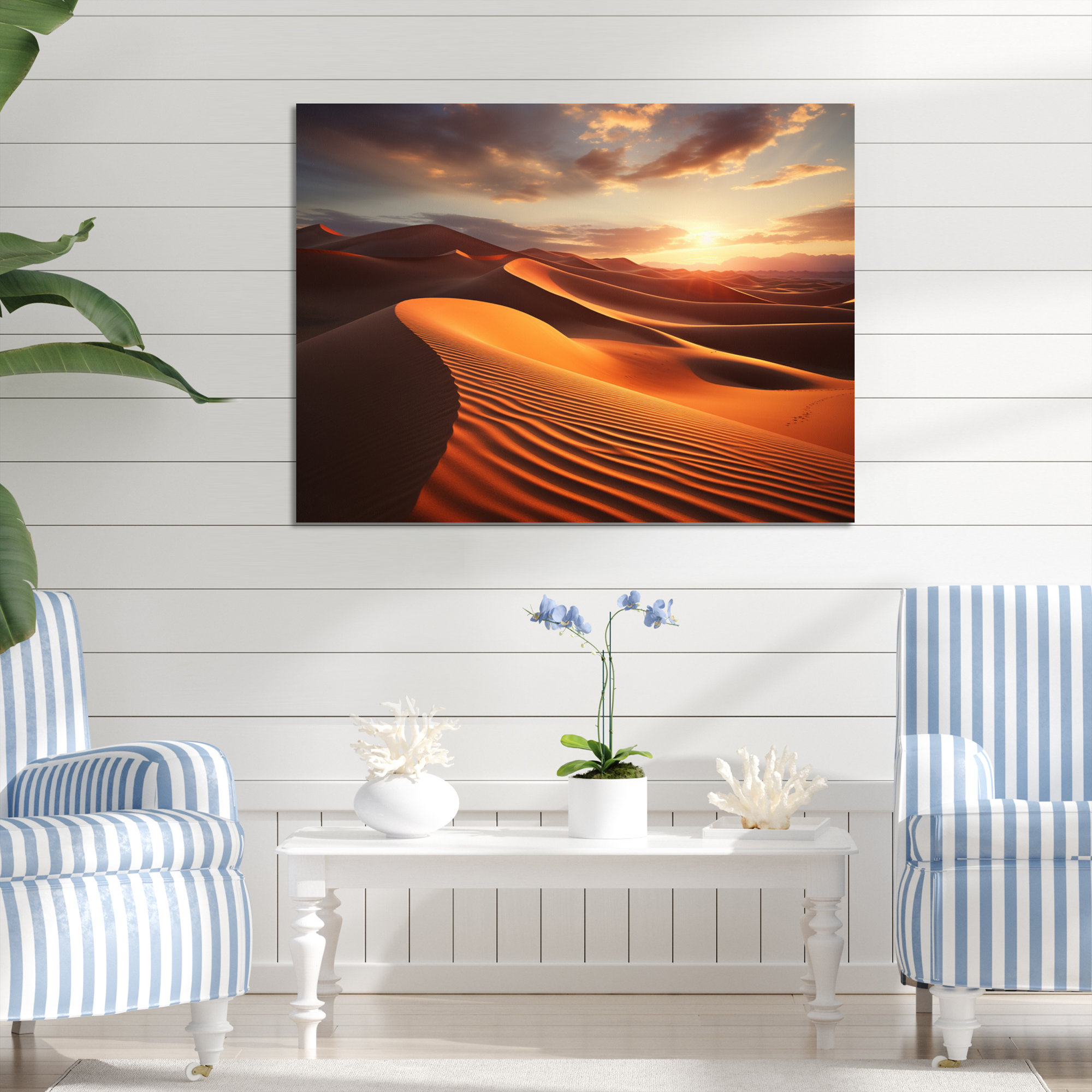 Rosecliff Heights Photo de plage Sables d'or V - décor mural en métal ...