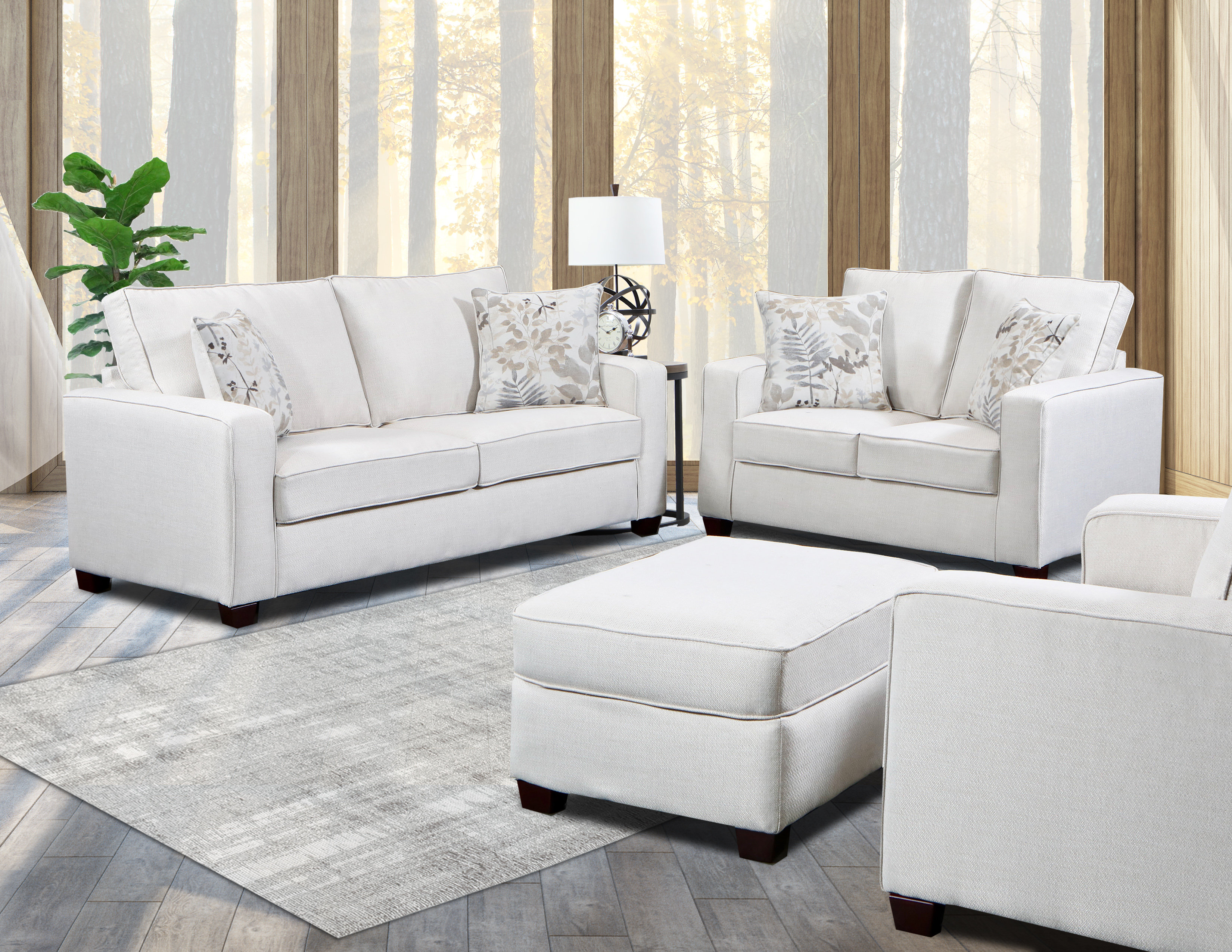 American Furniture Classics Relay Linen 4 - Piece Living Room Set ...