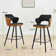 Latitude Run Alcea Modern Design Breakfast Bar Stool - Luxury Faux ...