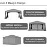 Aoodor Aluminum Gazebo Canopy | Wayfair