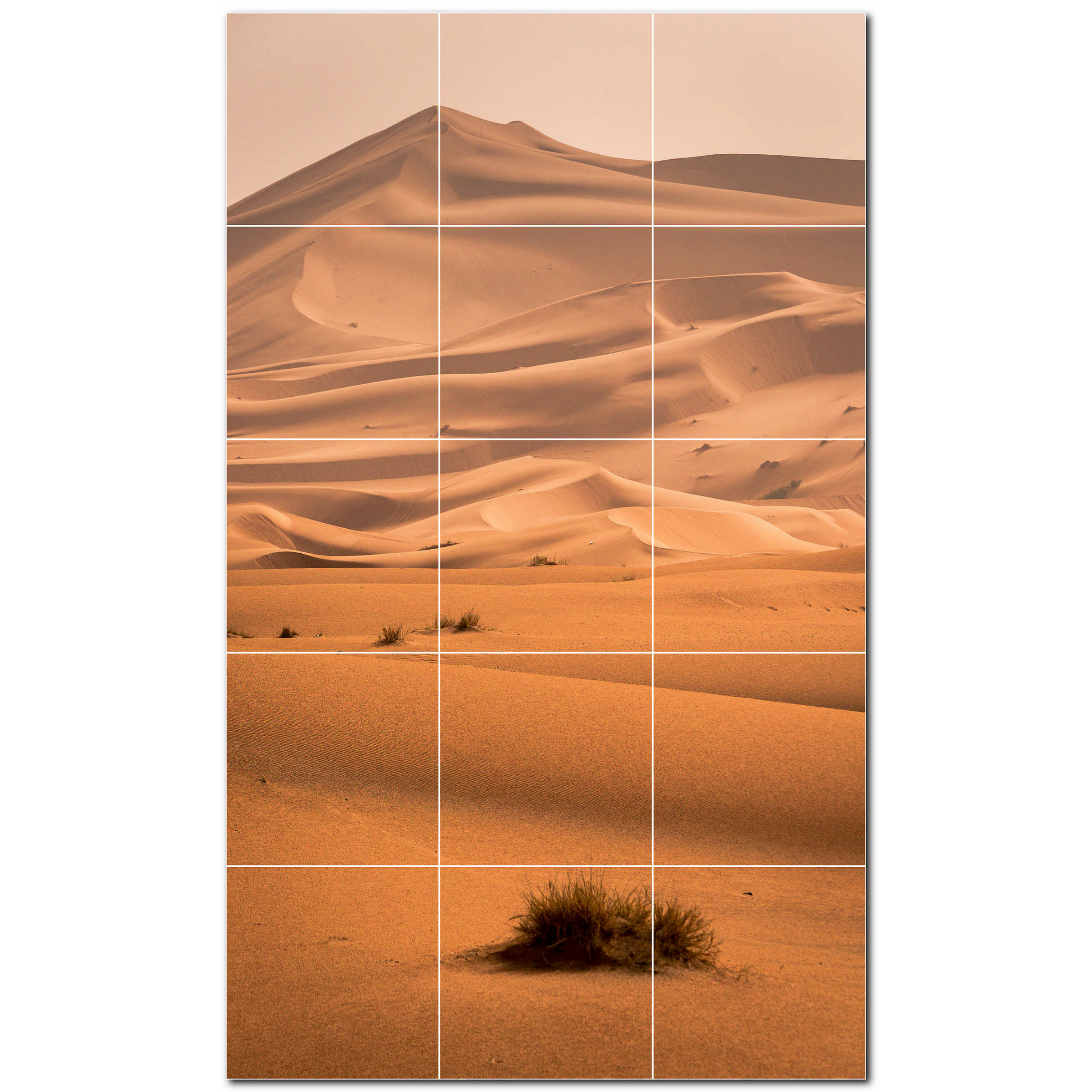 Picture-Tiles.com 24" x 40" Ceramic Desert Photo Decorative Mural Tile ...