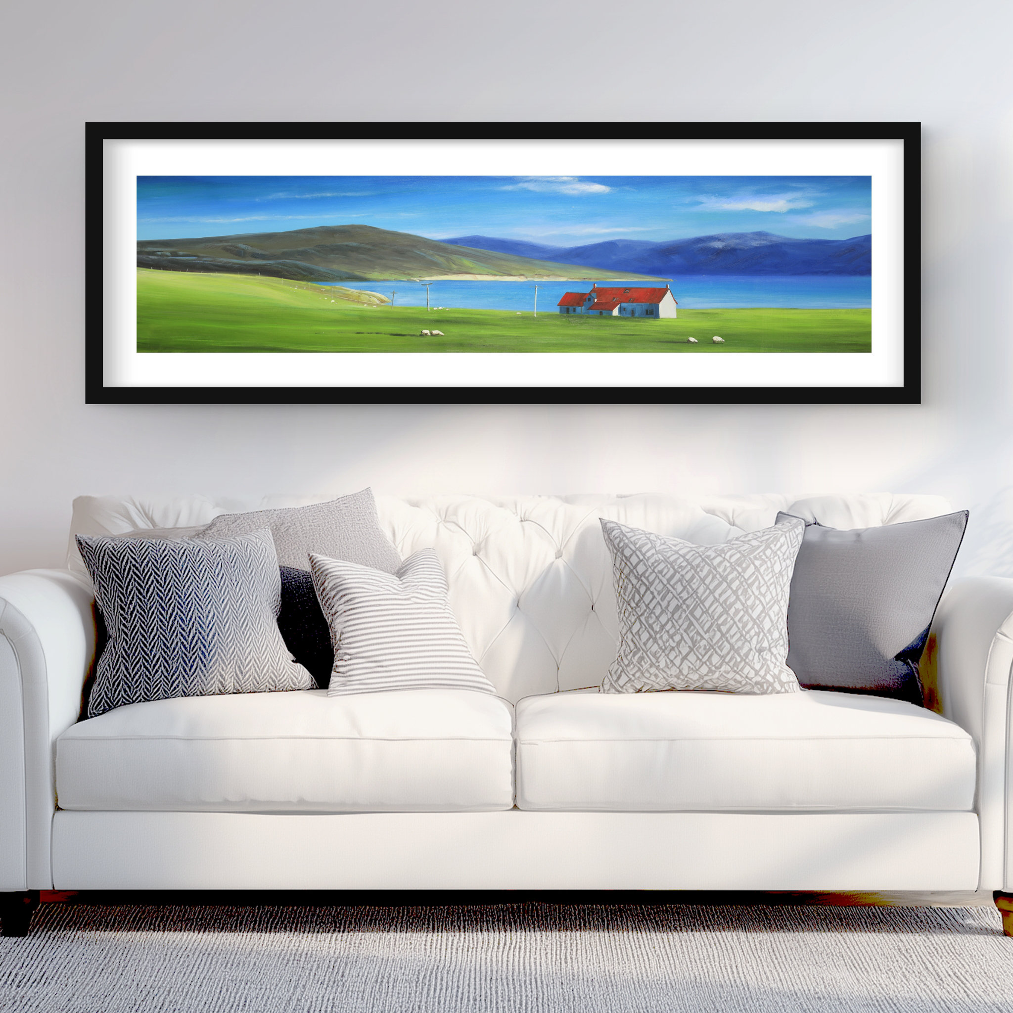 Lark Manor™ Scottish Highlands Red Roof House Print | Scenic Home Decor ...