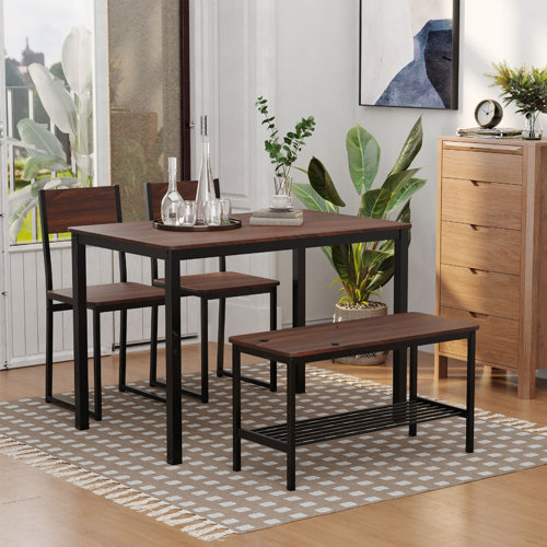 Dining Table with Chair and Bench Kitchen & Dining Room Sets You'll ...