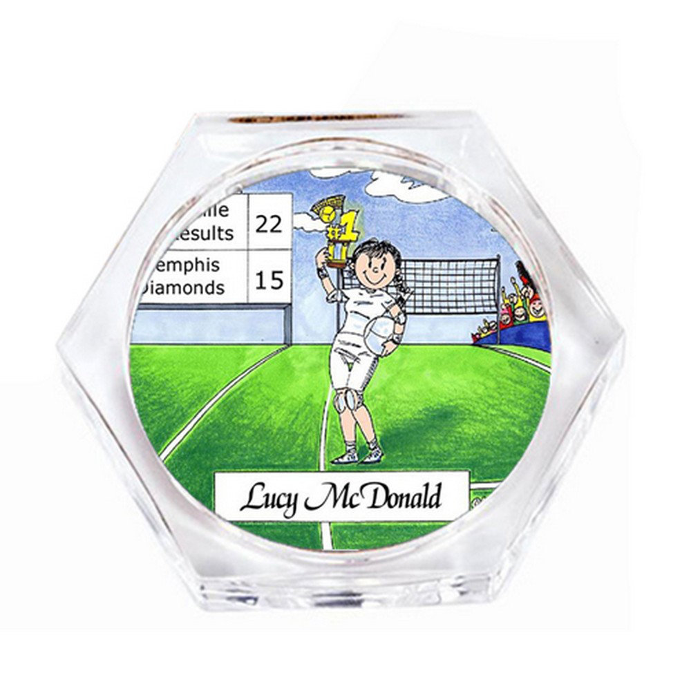 Printed Perfection Personalized Voleyball Player - Female Drink Coaster ...