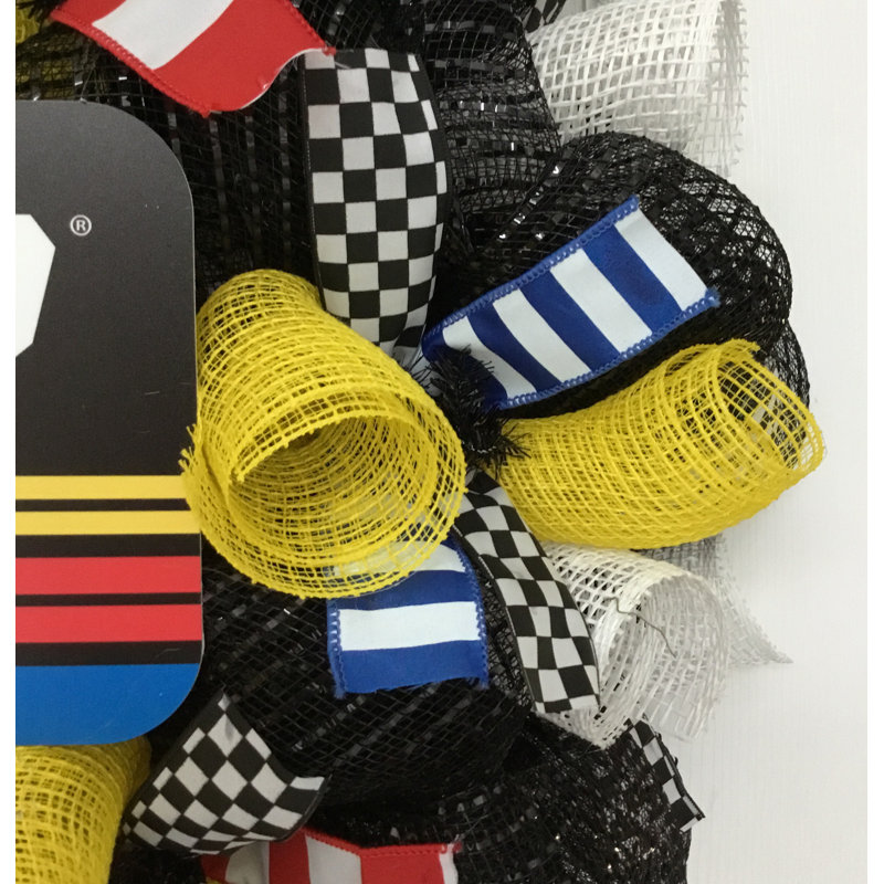 The Party Aisle™ Nascar Racing Sports Wreath | Wayfair