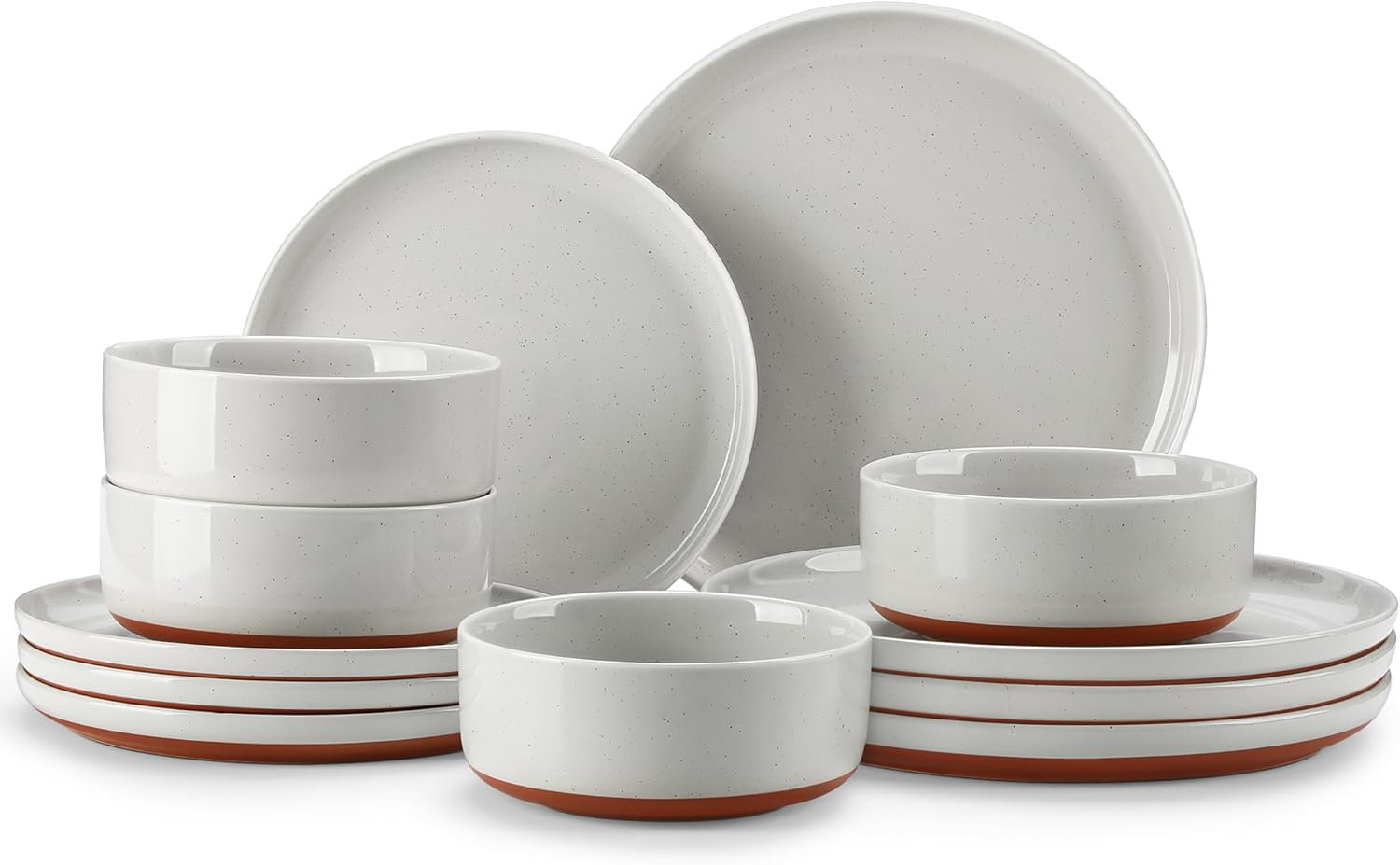 Hokku Designs 12 Piece Modern Ceramic Dinnerware Set for 4 Kitchen ...