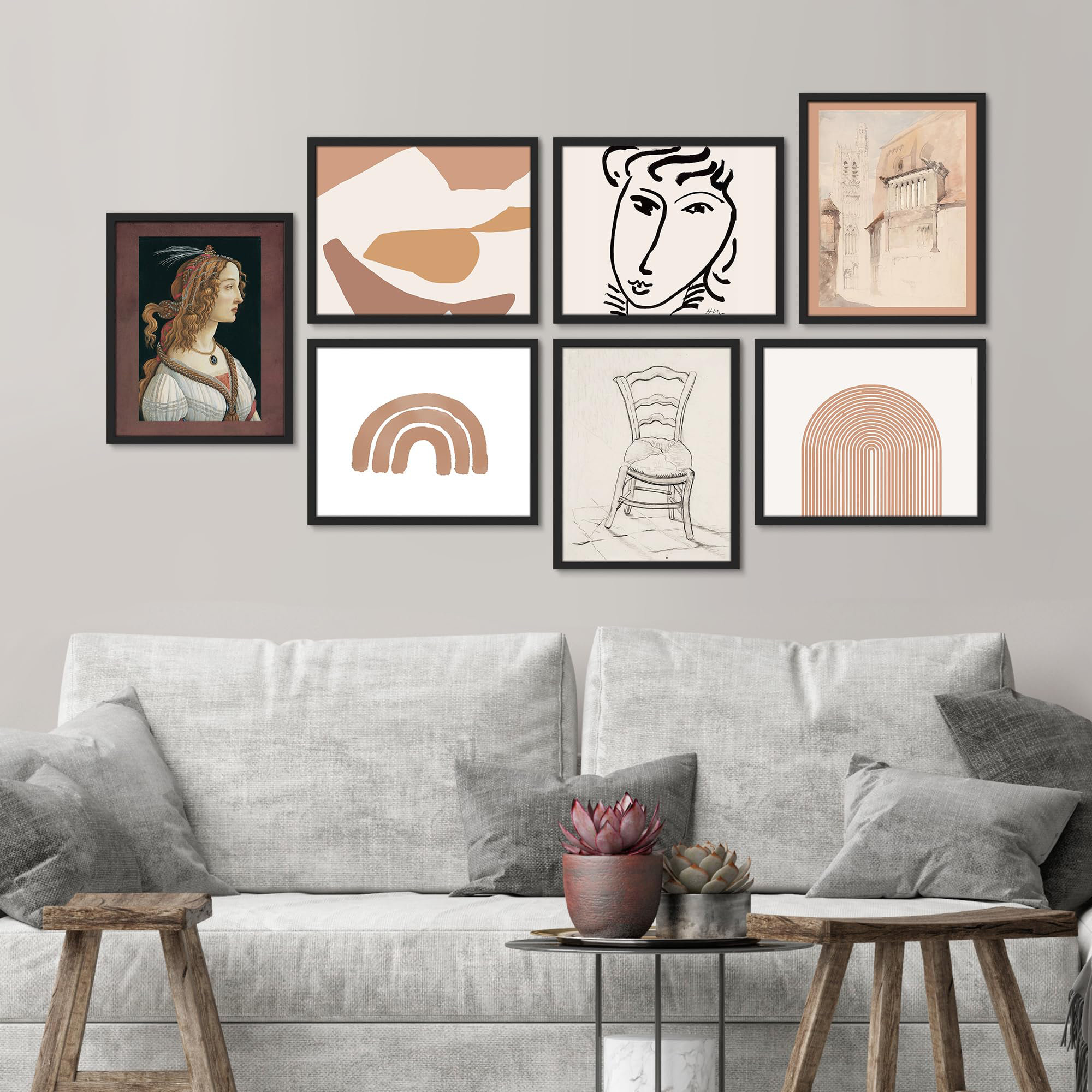 SIGNLEADER Fine Art Portrait Italian Shape Variety Abstract Geometric ...