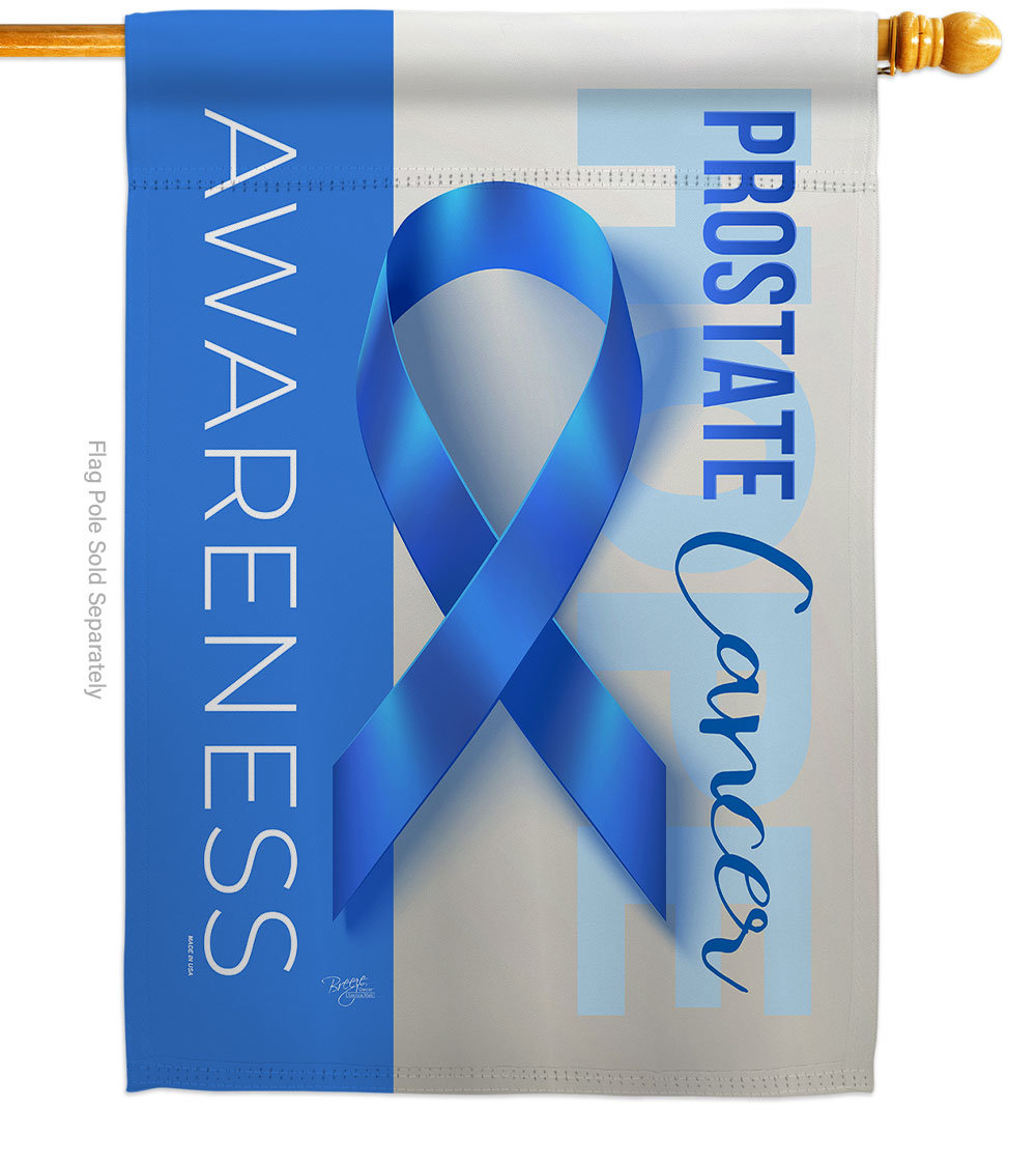 Breeze Decor Prostate Cancer Awareness Support 2-Sided Polyester 40 x ...