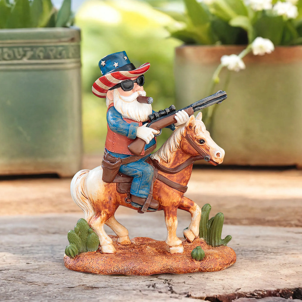 Ophelia & Co. A Dwarf Fignail In The Shape Of A Western Cowboy Riding A ...