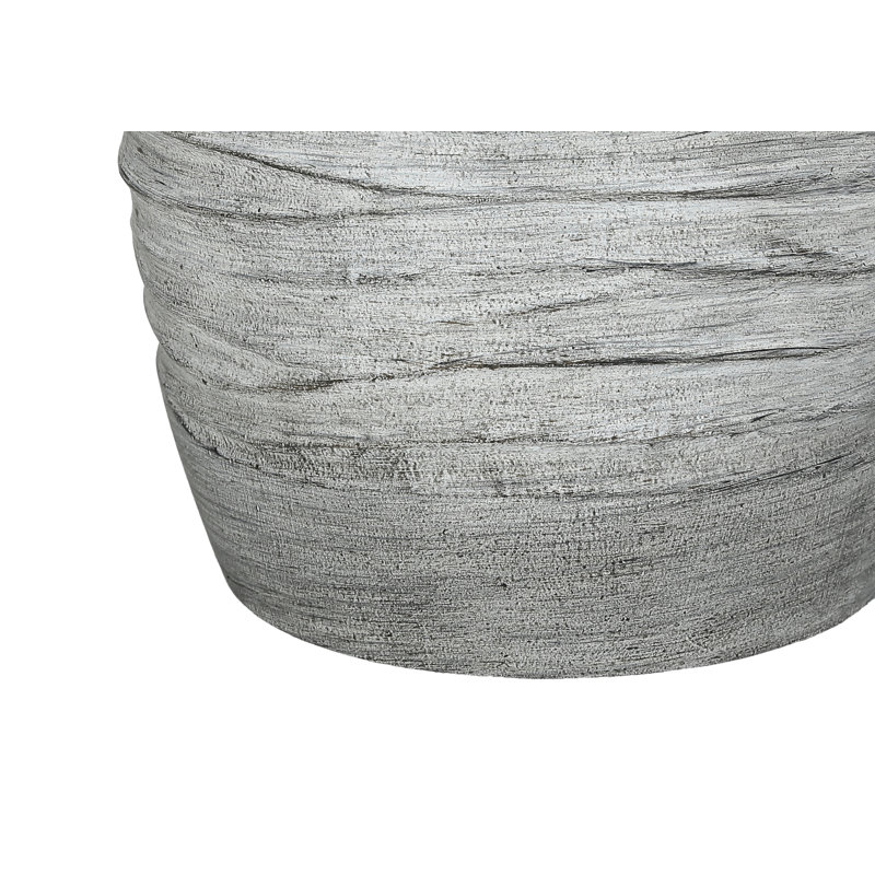 Dakota Fields Lighting, 27"H, Table Lamp, Grey Resin, Ivory / Cream ...