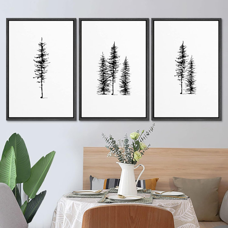 pine tree canvas art