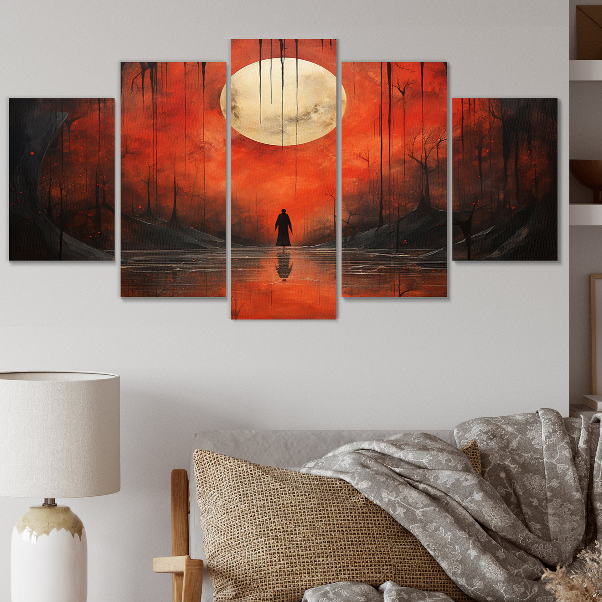 Lark Manor™ 'Coral Black Mexico Art The Fall III - Mexican Wall Art ...