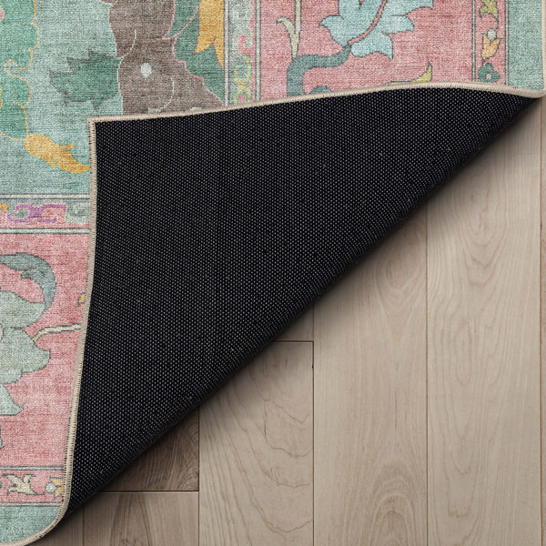 Winston Porter Shanea Botanical Birds Ushak Multi Modern Floral Flat ...