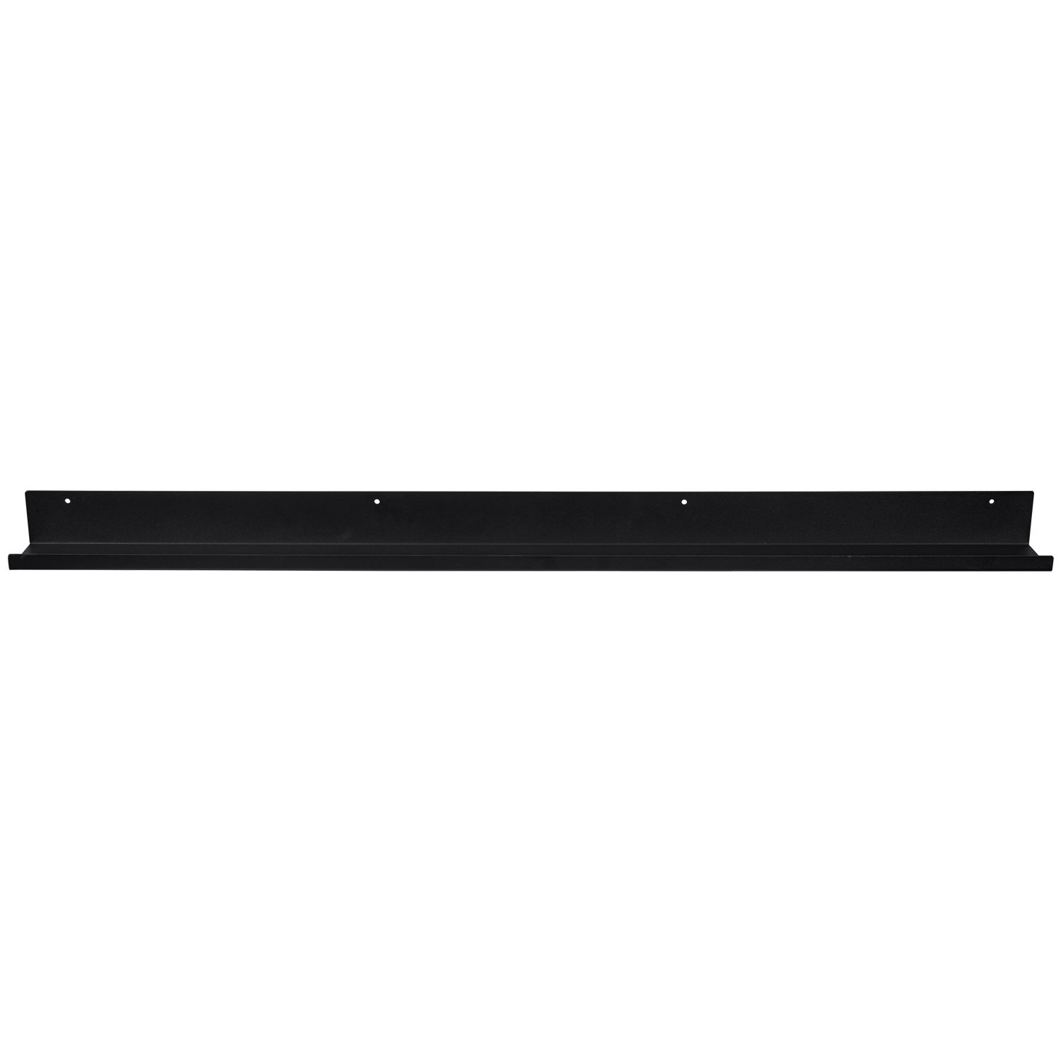 Ebern Designs Gailyn Black Metal Wall Floating Shelf | Wayfair