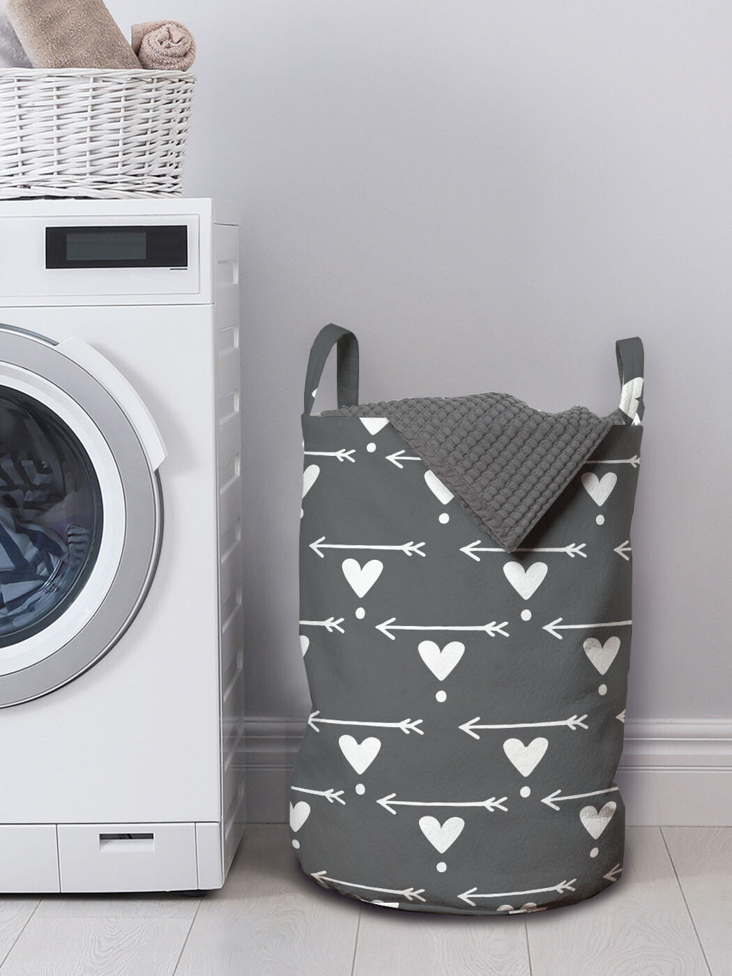 East Urban Home Abstract Laundry Bag, Direction Pointers Design, 13" x ...