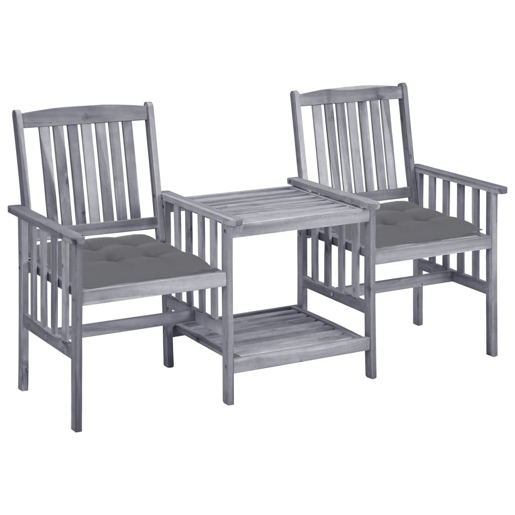 Union Rustic Table and Chairs Conversation Set Solid Acacia Wood | Wayfair