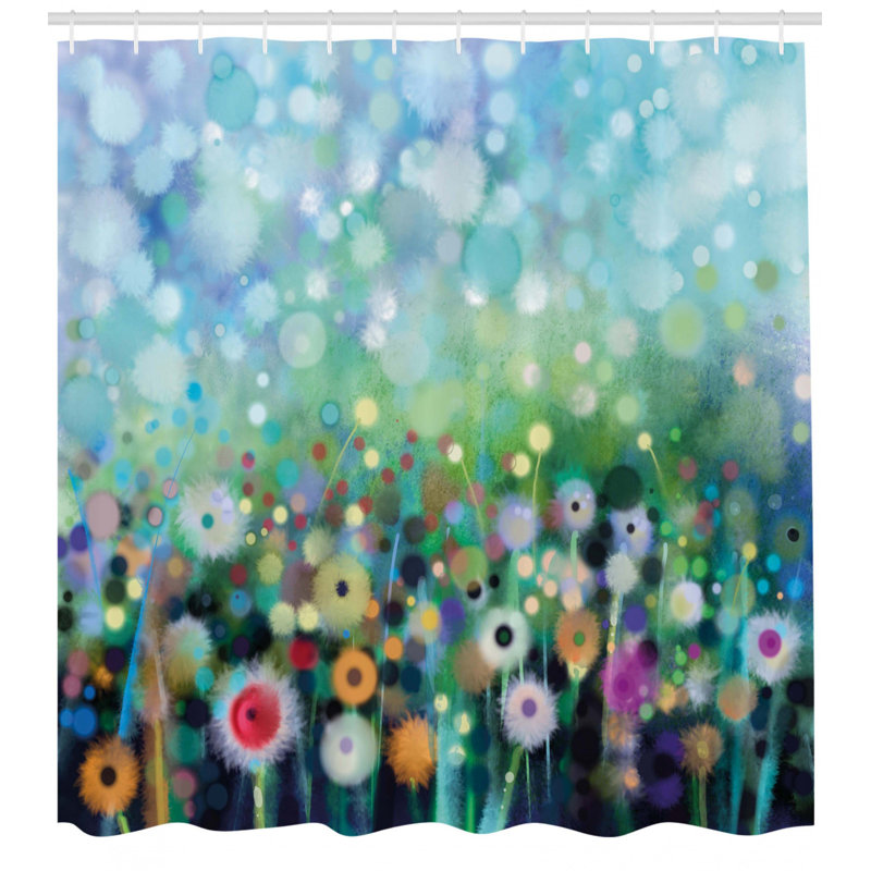 Winston Porter Hailey Shower Curtain with Hooks Included & Reviews ...