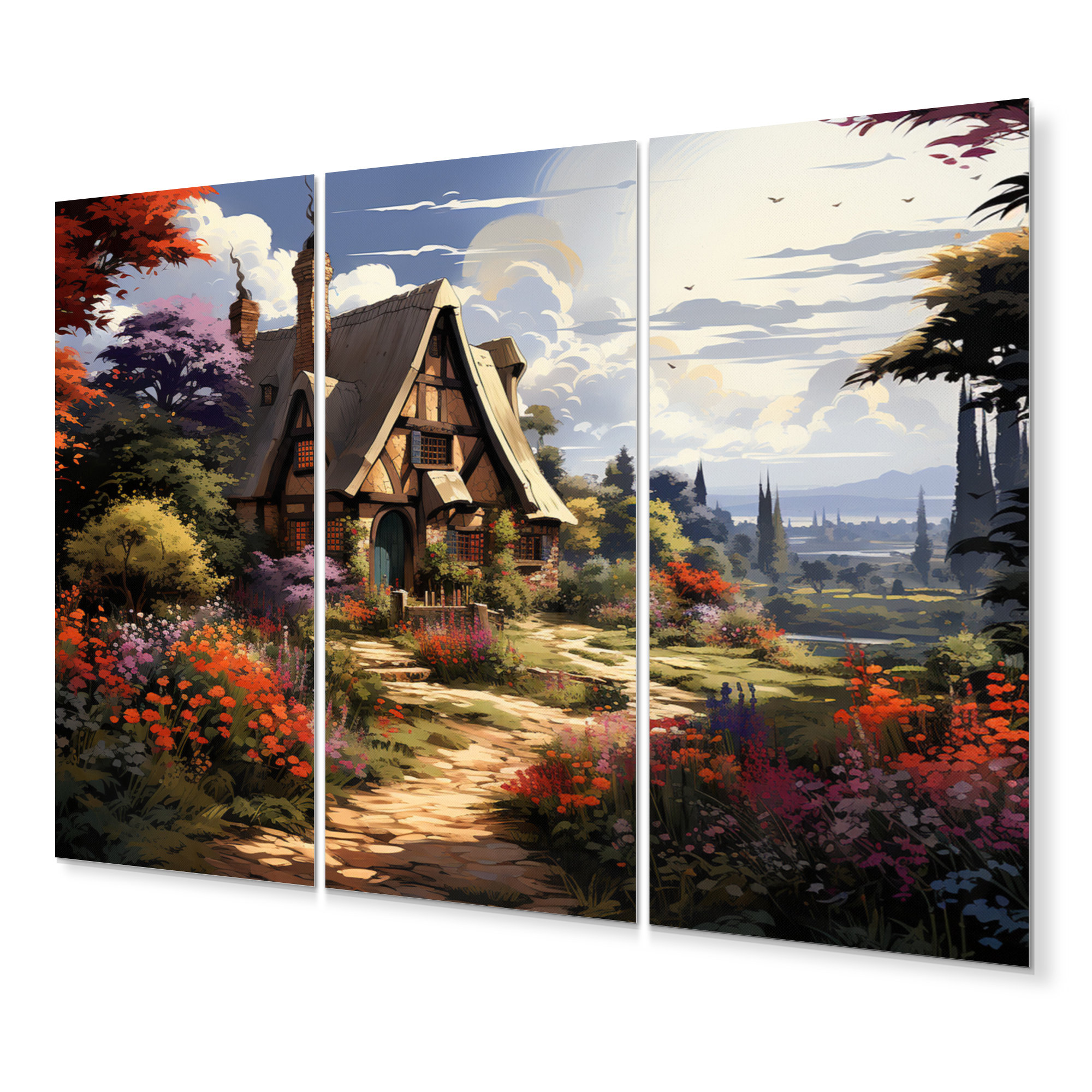 August Grove® England Quaint Villageengland Landscape I - England Metal ...