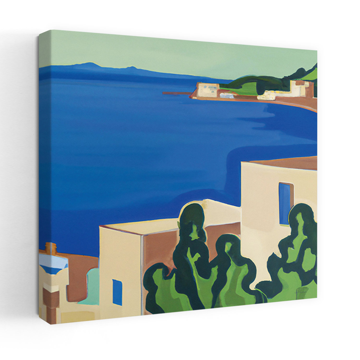 Latitude Run® Italy Ocean III Abstract Contemporary Coastal Landscape ...