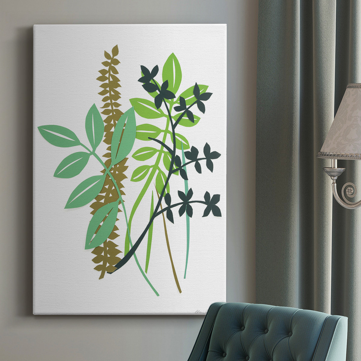 Red Barrel Studio Deckled Hedge Row I - Wrapped Canvas Graphic Art ...