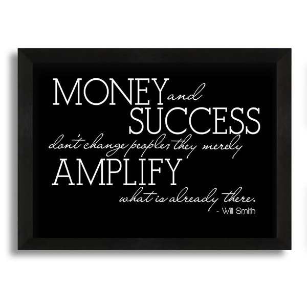 Happy Larry Will Smith Money and Success - Picture Frame Typography on ...