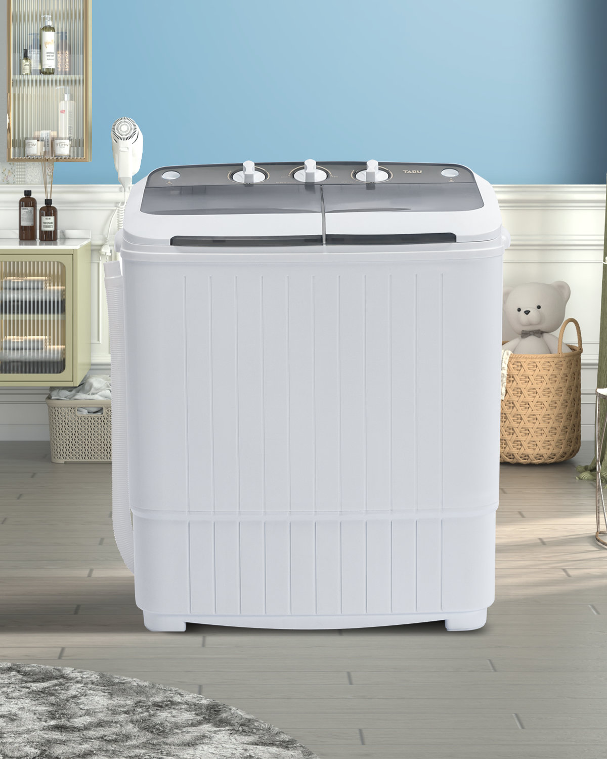 TABU 17.8 Lbs High Efficiency Portable Washer, 2 In 1 Washer Machine ...