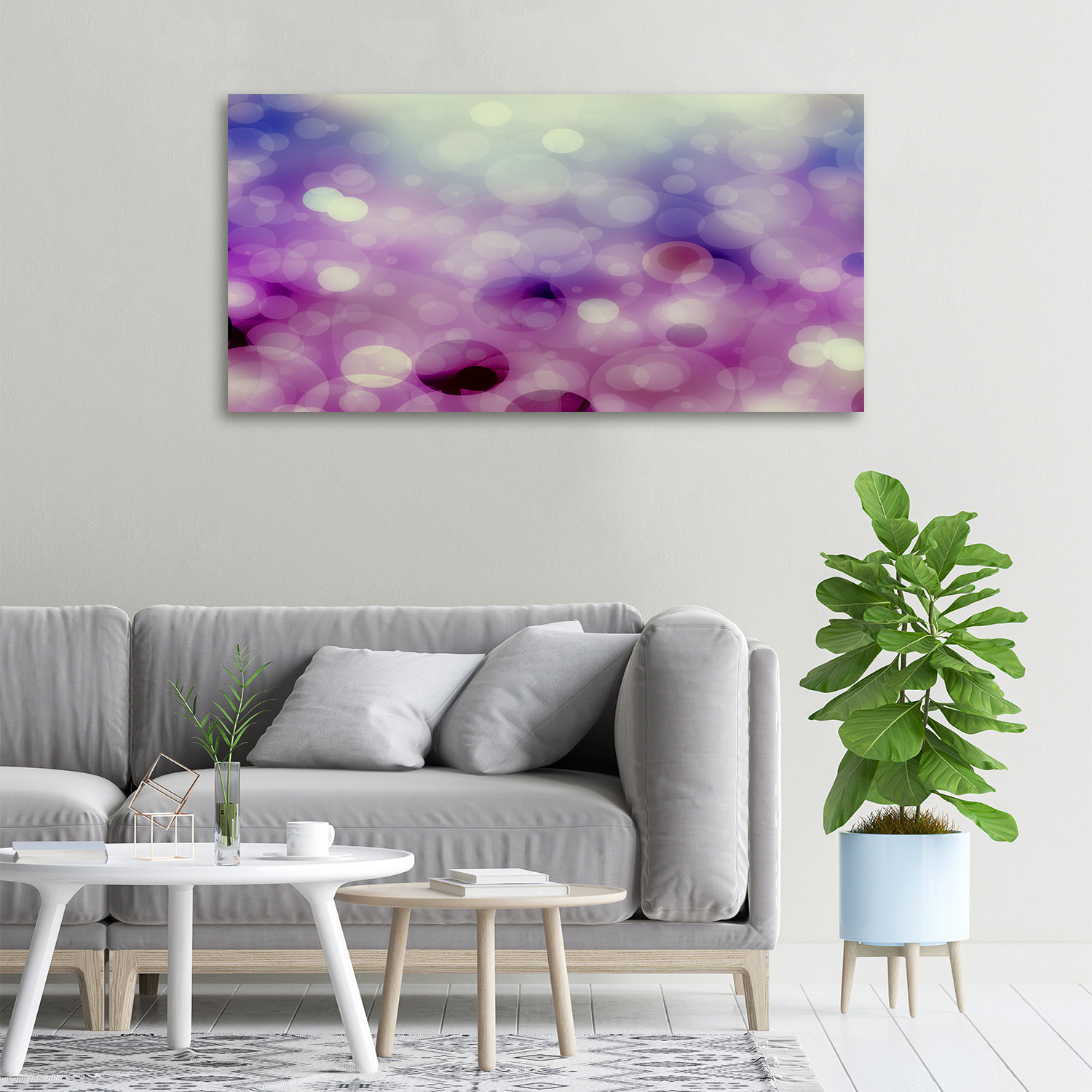 Metro Lane Violet Wheels - Unframed Art Prints on Canvas | Wayfair.co.uk