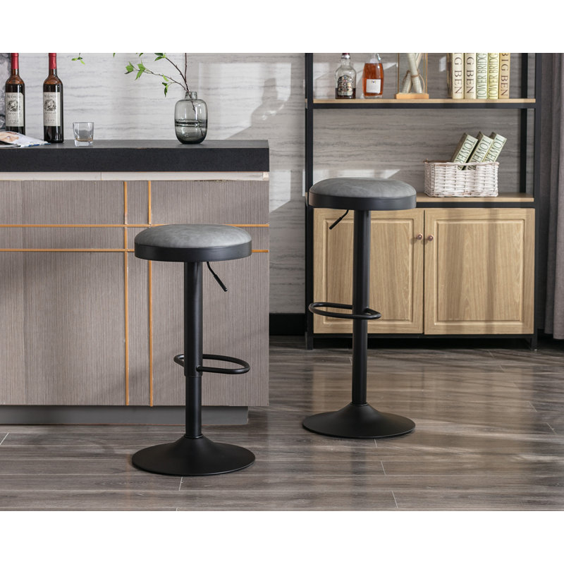 Latitude Run® Reld Swivel Adjustable Height Stool & Reviews | Wayfair