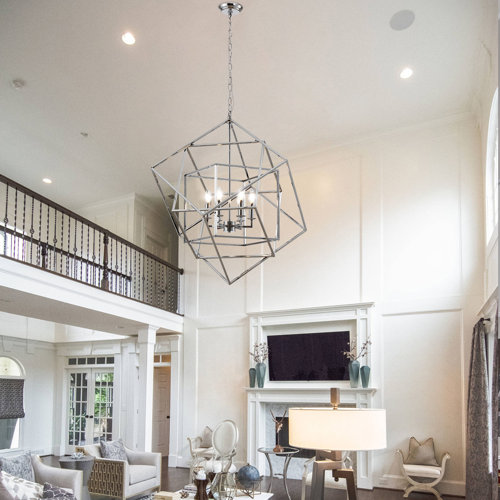 Polished Chrome Chandeliers You'll Love | Wayfair