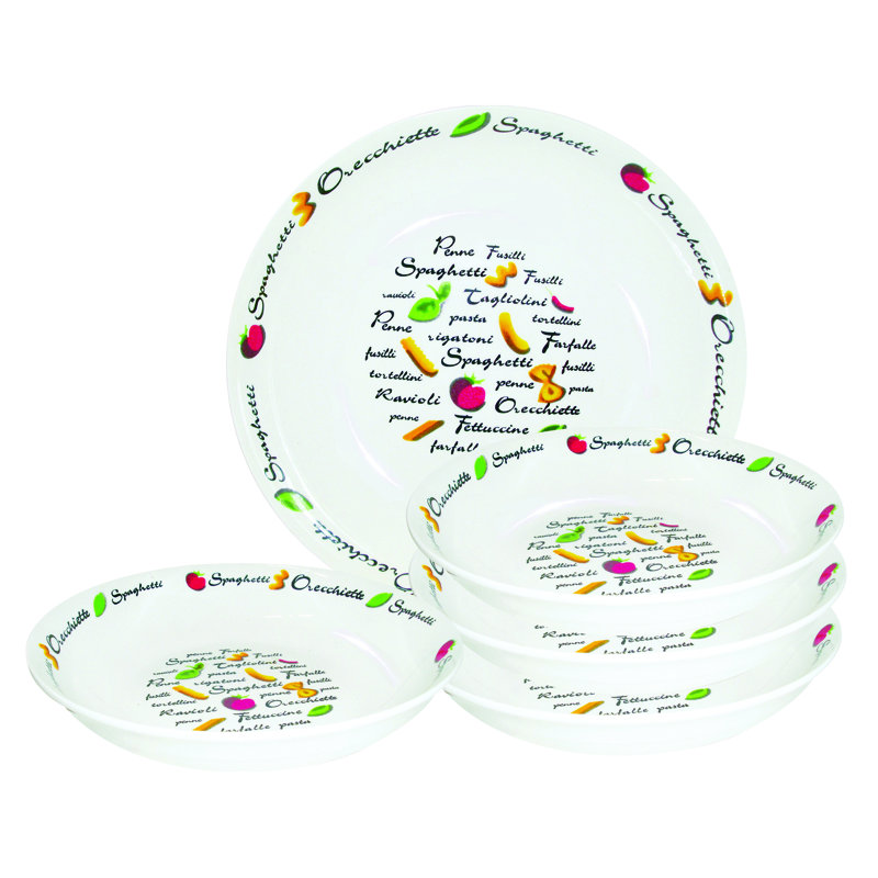 Lorren Home Trends 5 Piece Pasta Bowl Set & Reviews | Wayfair