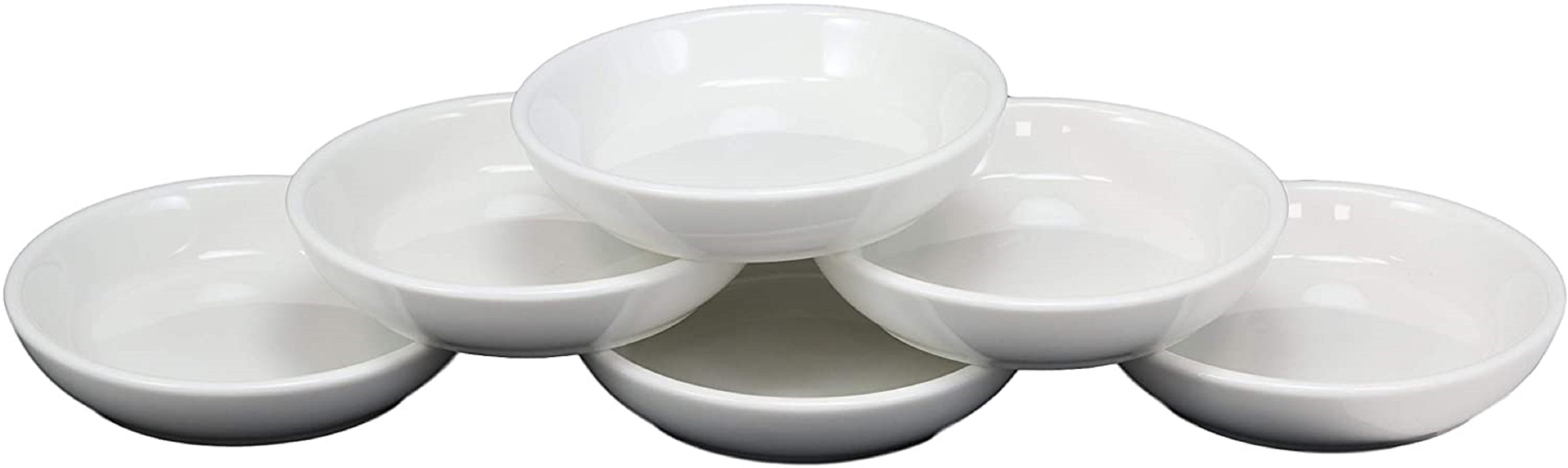 Latitude Run® Ebros White Porcelain Contemporary Condiments Soy Sauce ...