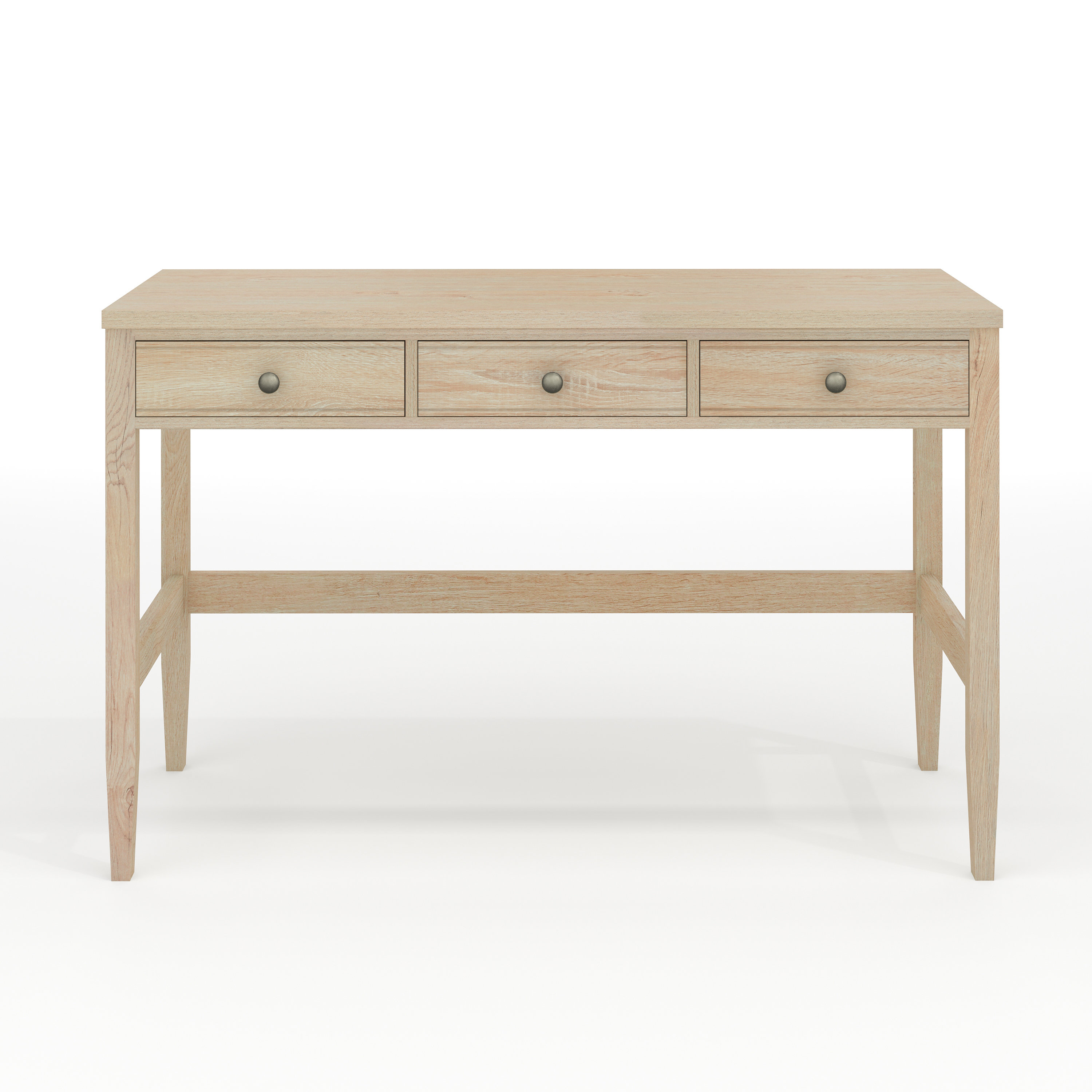 Martha Stewart Rhett Home Office Desk With 3 Drawers And Tapered Legs ...