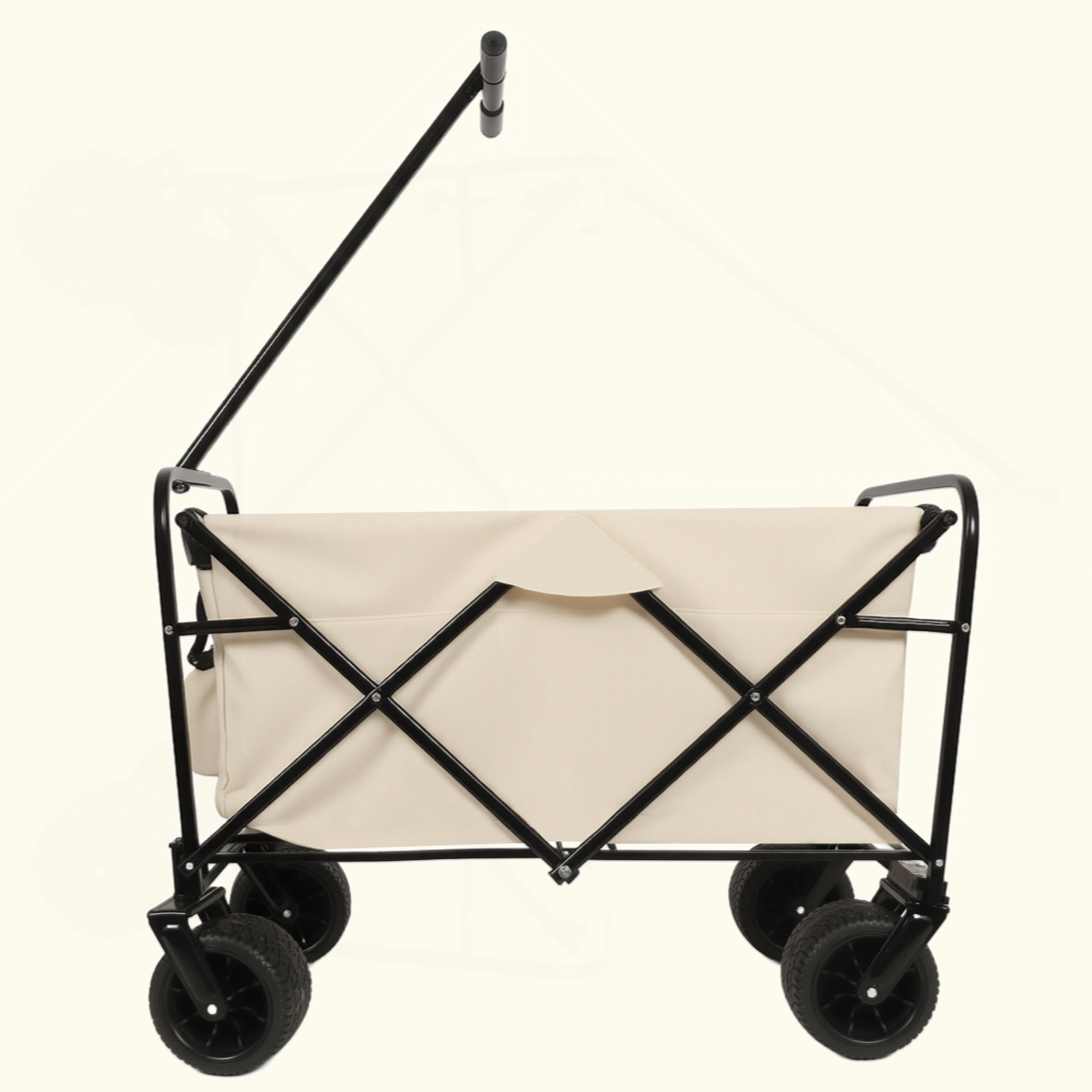Tech Cube 360° Rotating Rear Wheel Heavy-Duty Folding Wagon – Multi-Use ...
