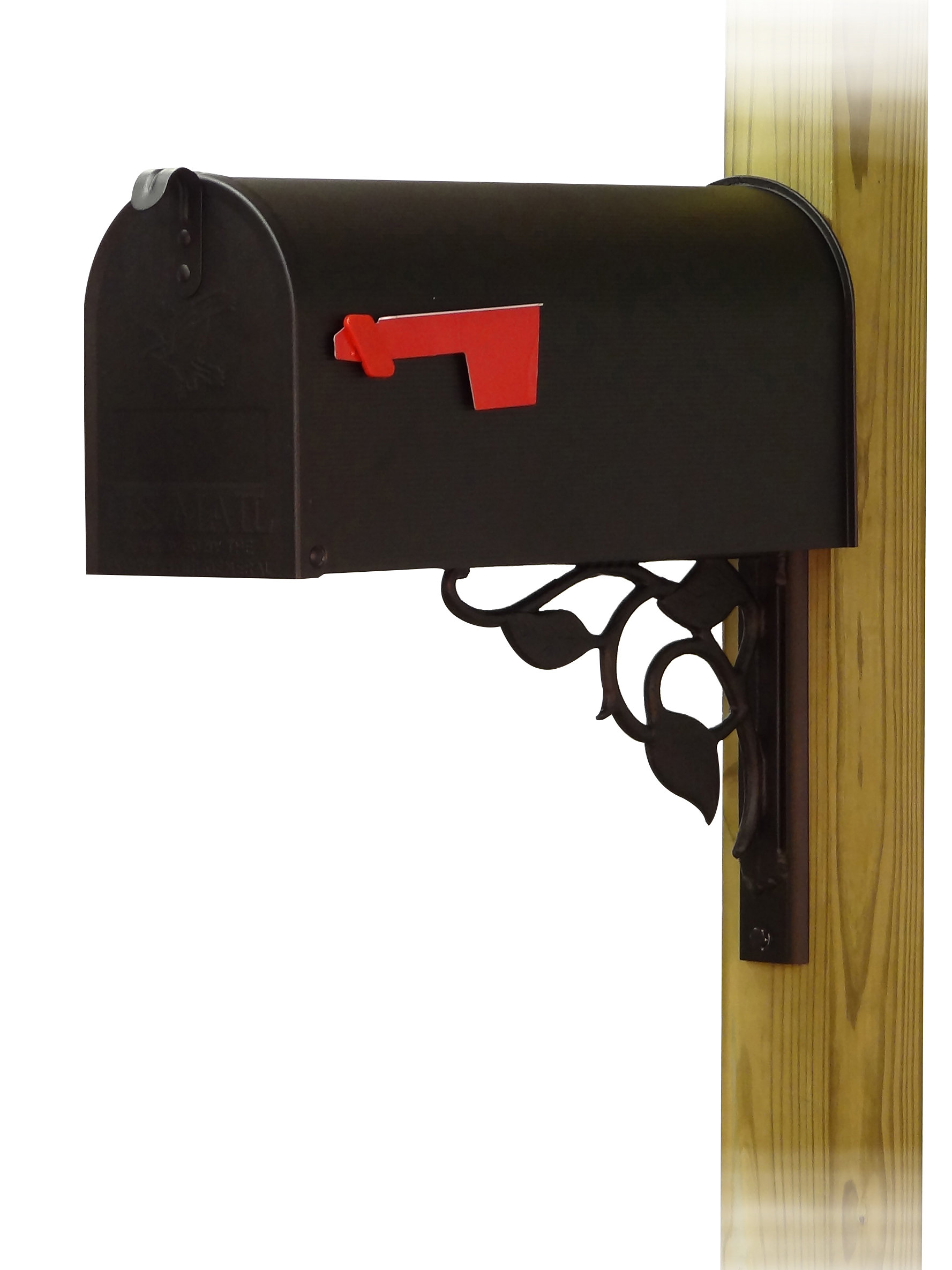 Special Lite Products Standard Steel Curbside Post Mounted Mailbox ...