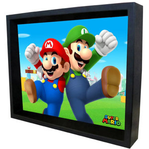 Ebern Designs Super Mario - Mario & Luigi - Lenticular 8x10 3D ...