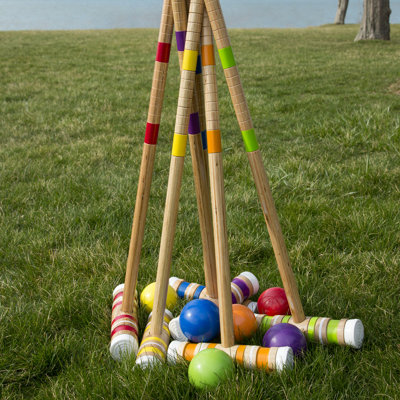 Franklin Sports 6 Player Family Croquet Set with Carrying Case ...